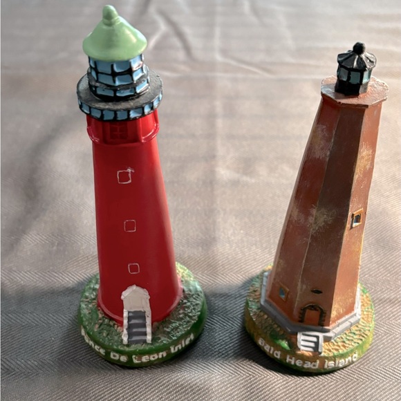 Accents | Pair Of Lighthouses Ponce De Leon Inlet Bald Head Island New ...